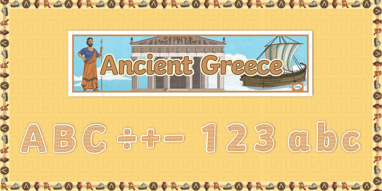 Ancient Greece Bulletin Board Pack (teacher made) - Twinkl