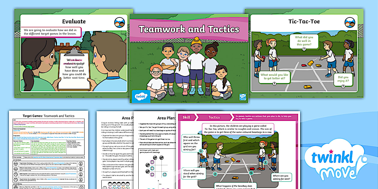 Move PE - Year 2 Target Games: Lesson 6 Teamwork and Tactics