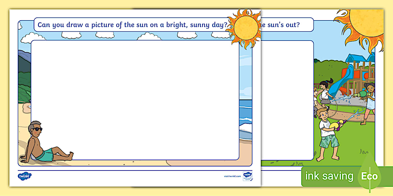 Sun Drawing Prompts | Twinkl | KS1 | Drawing | Summer | Sun