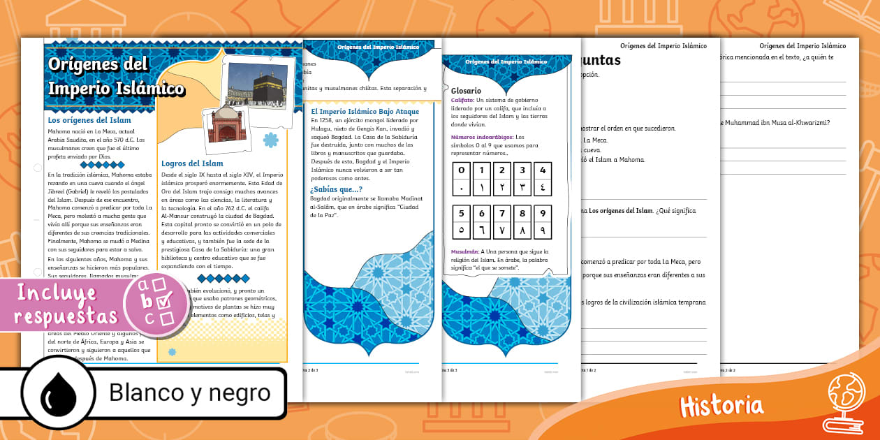 Comprensión de Lectura Diferenciada | Orígenes del Islám