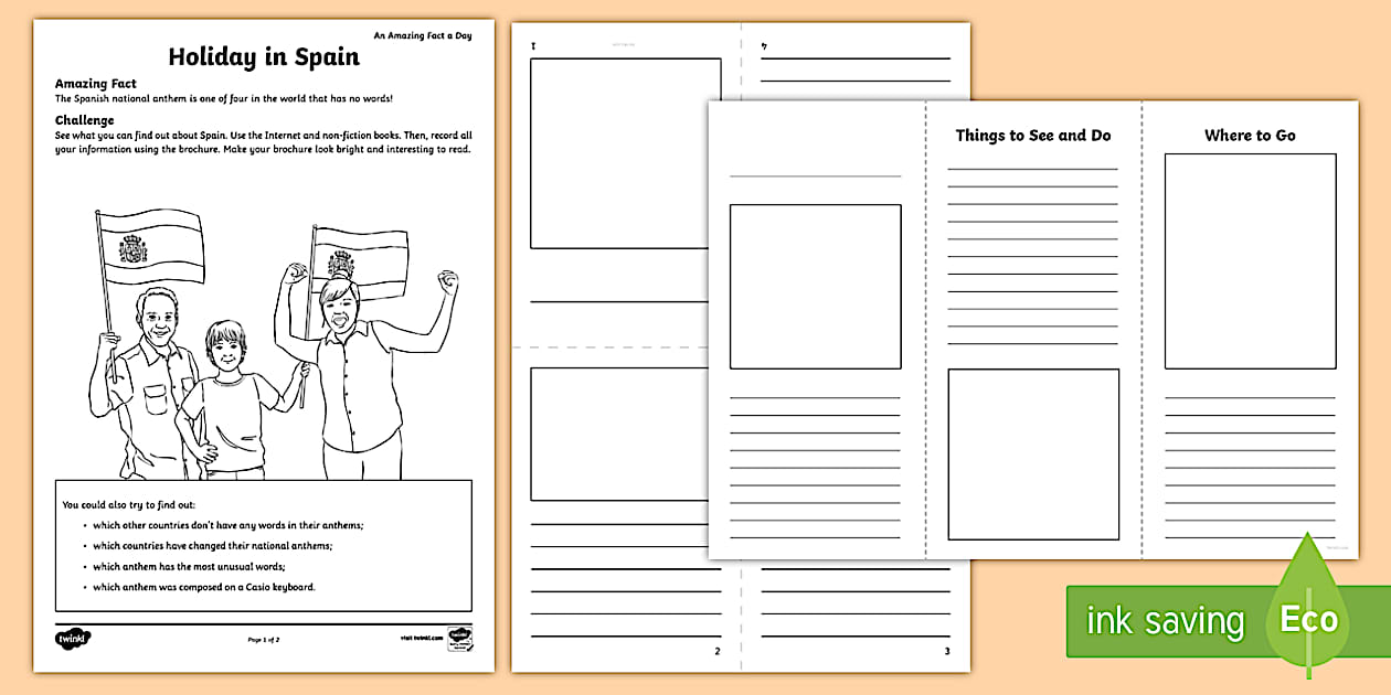 Holiday to Spain Worksheet / Worksheet (Teacher-Made)