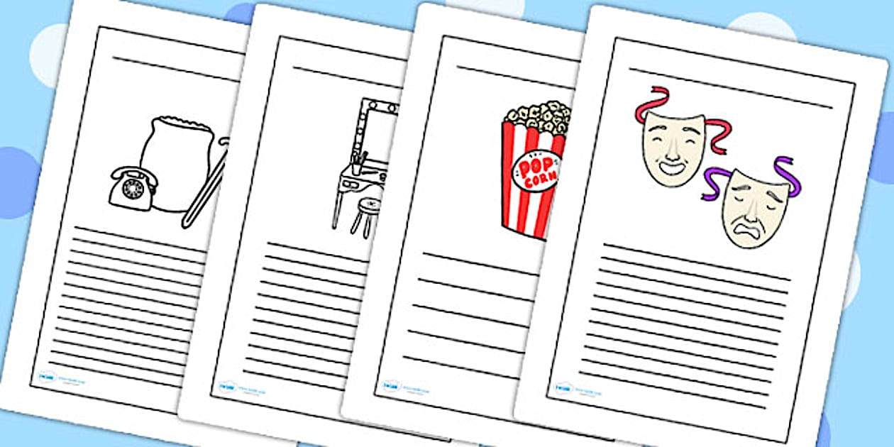 The Theatre Writing Frames (teacher made) - Twinkl