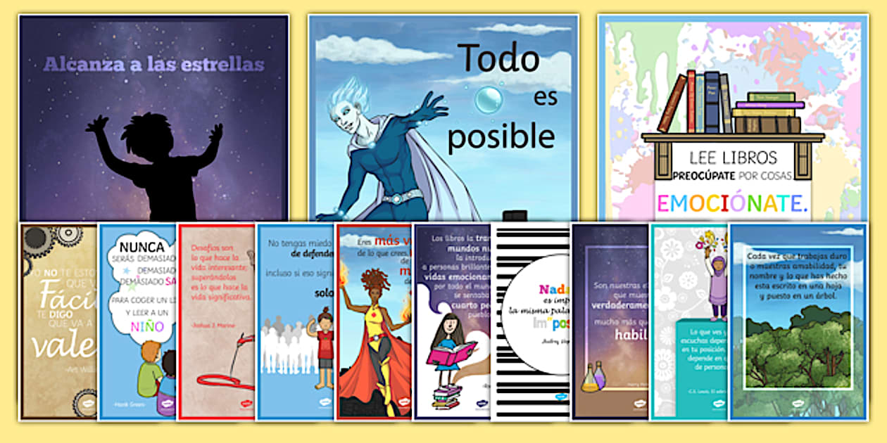 Motivational Posters Pack - Spanish