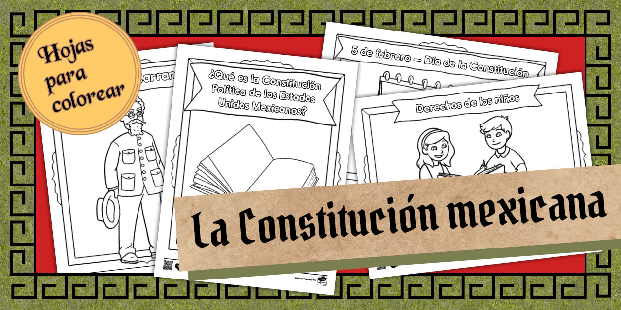 Colorea y aprende la Constitución