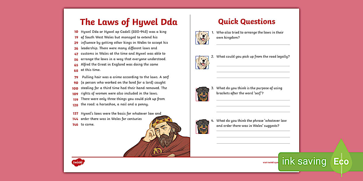 60-Second Reads: The Laws of Hywel Dda