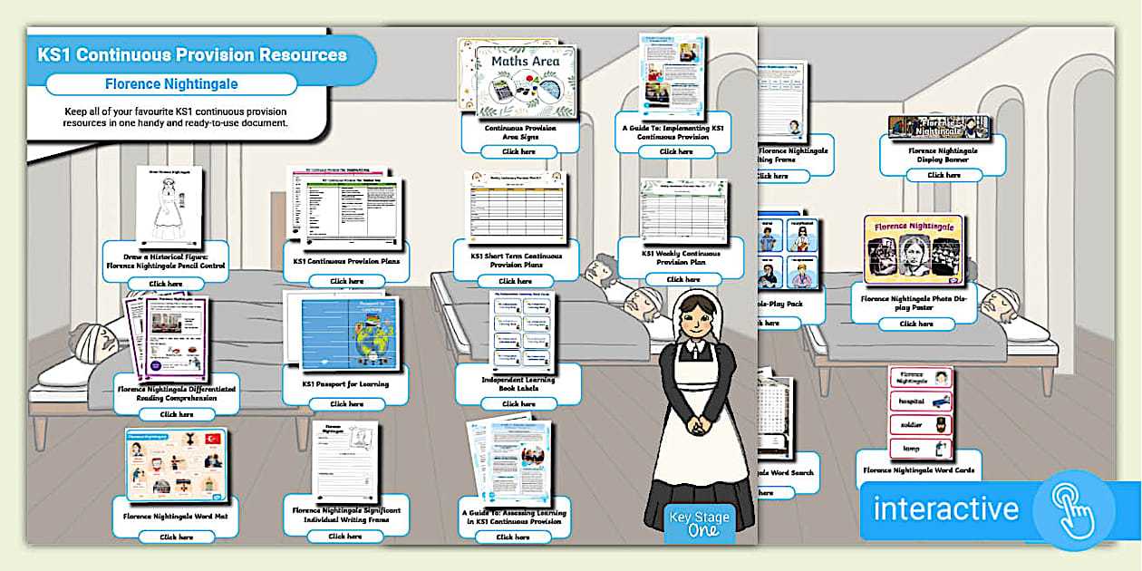 KS1 Continuous Provision Florence Nightingale (Teacher-Made)