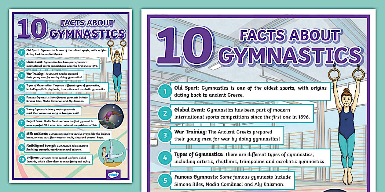 10 Facts about Gymnastics Display Poster (teacher made)