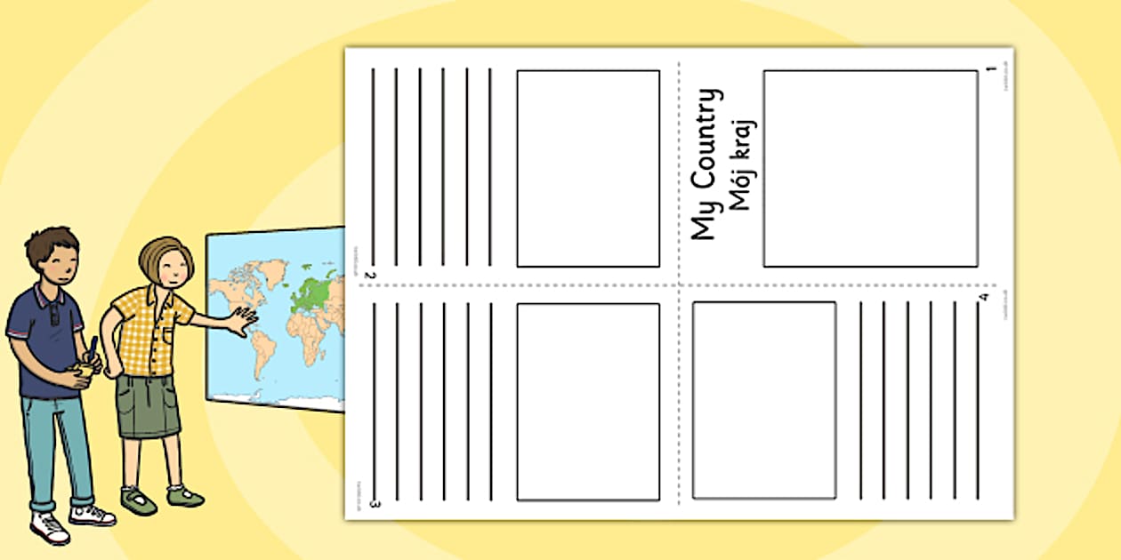 My Country Mini Book Polish Translation - Twinkl