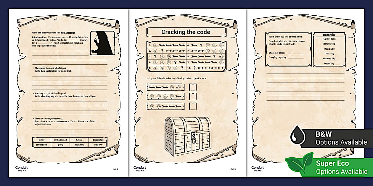 Foulbog to Finlaystun Day Three Worksheet: Codebreaker