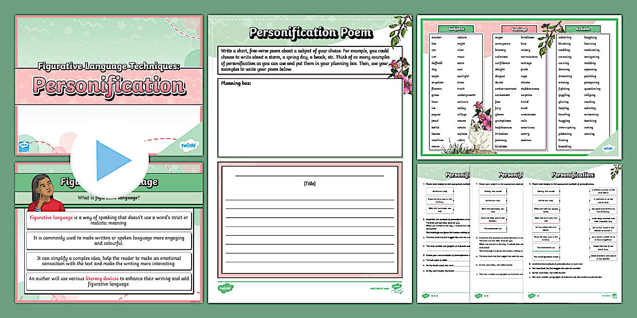 Figurative Language Technique | Personification | Twinkl KS2