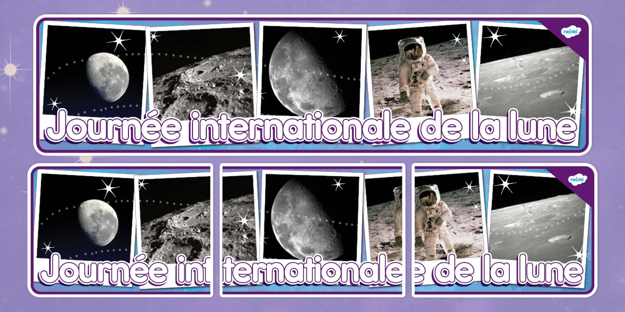 Banderole d'affichage : Journée internationale de la lune