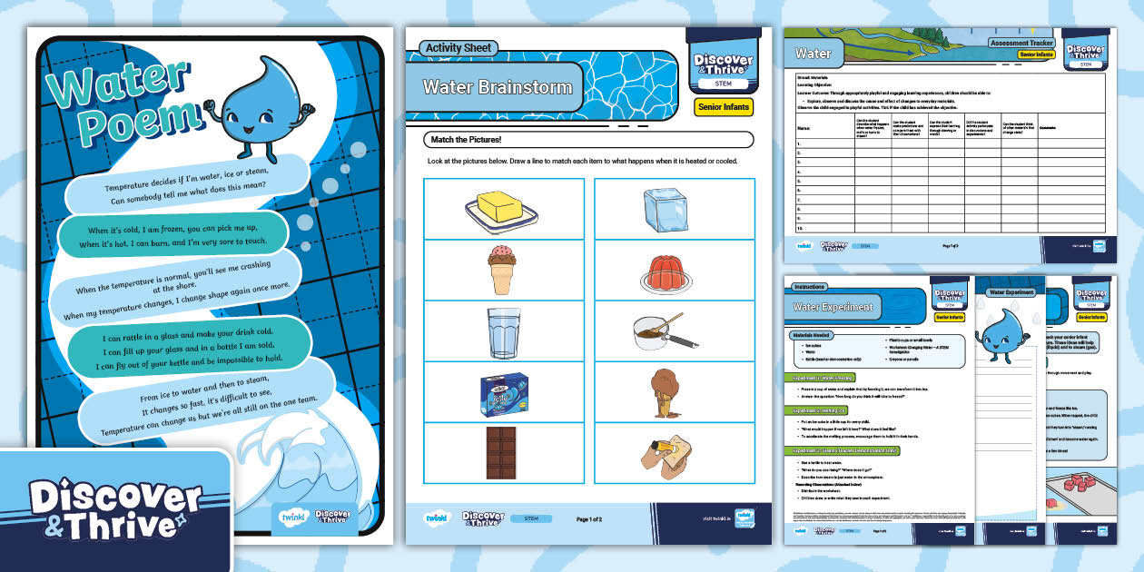 STEM (Materials) Water Lesson Pack (teacher made) - Twinkl
