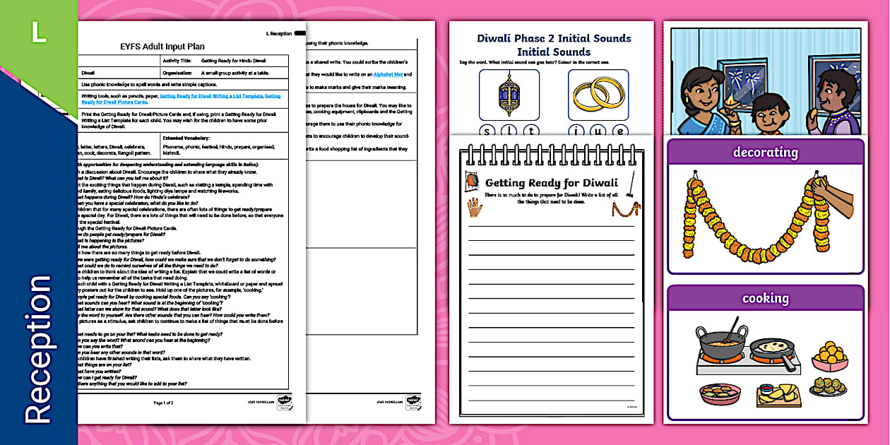 EYFS Getting Ready for Diwali Adult Input Plan and Resource