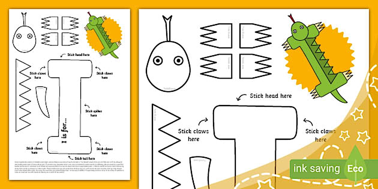 Letter 'I' Craft Animal-Themed Activity | Twinkl