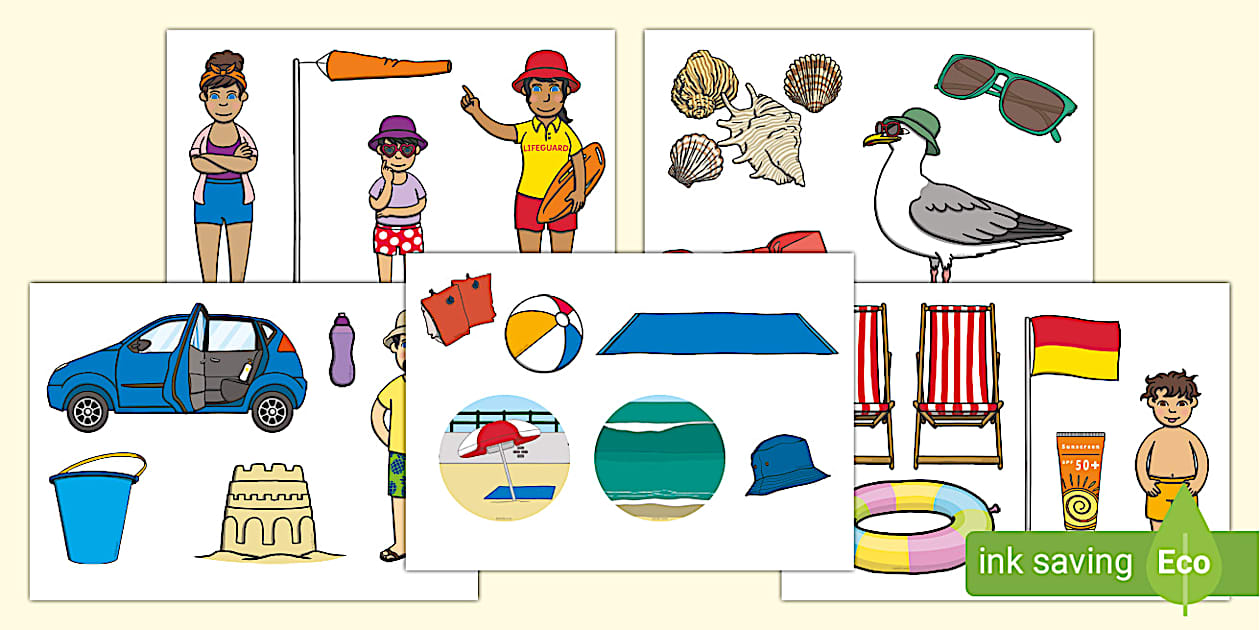 Summer Safety Stick Puppets (teacher made) - Twinkl