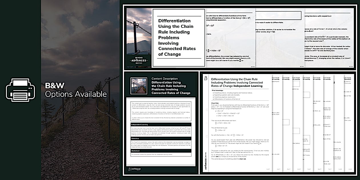 👉 Differentiation Using The Chain Rule In A Level Maths Beyond