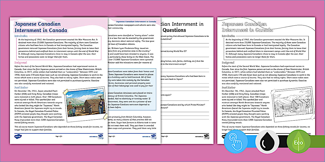 Japanese-Canadian Internment in Canada (Teacher-Made)