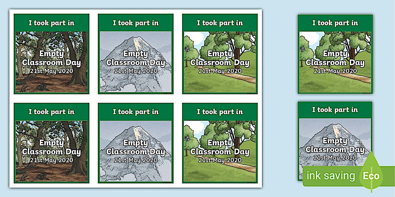 Outdoor Classroom Day Badges (teacher made) - Twinkl