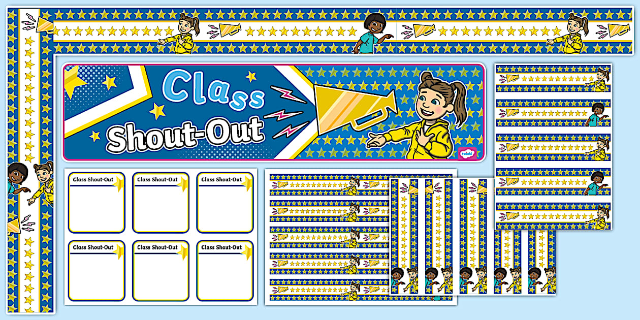 Class Shout-Out Display Pack - KS1 (Teacher-Made) - Twinkl