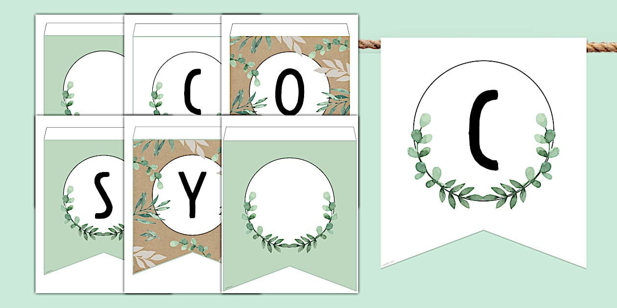 Cosy Corner Botanical Display Bunting (Teacher-Made)