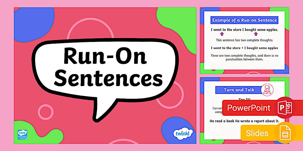 4th-Grade Run on Sentences PowerPoint | Twinkl USA - Twinkl