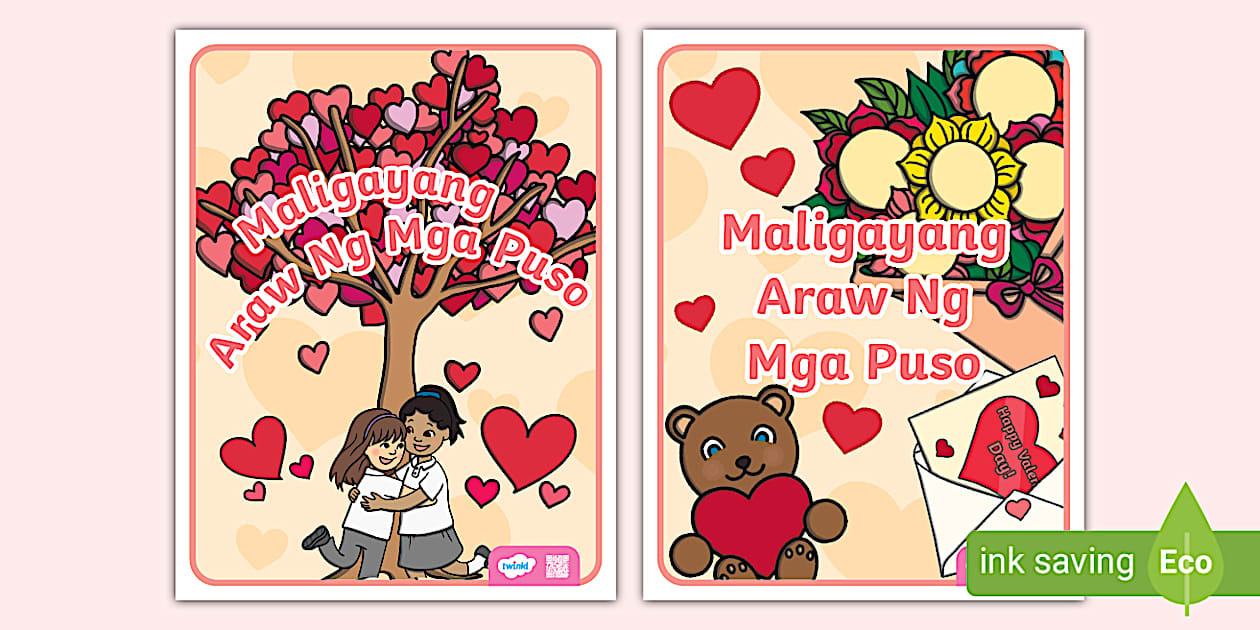 Maligayang Araw ng mga Puso Poster | Twinkl Philippines