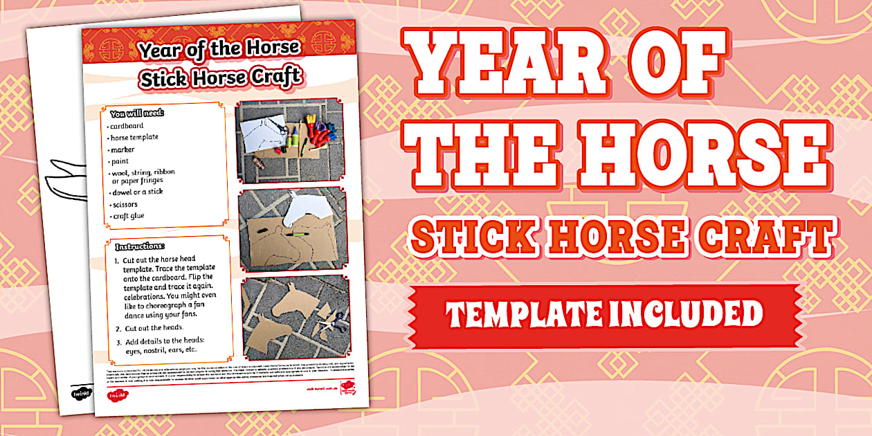 Year of the Horse Stick Horse Craft