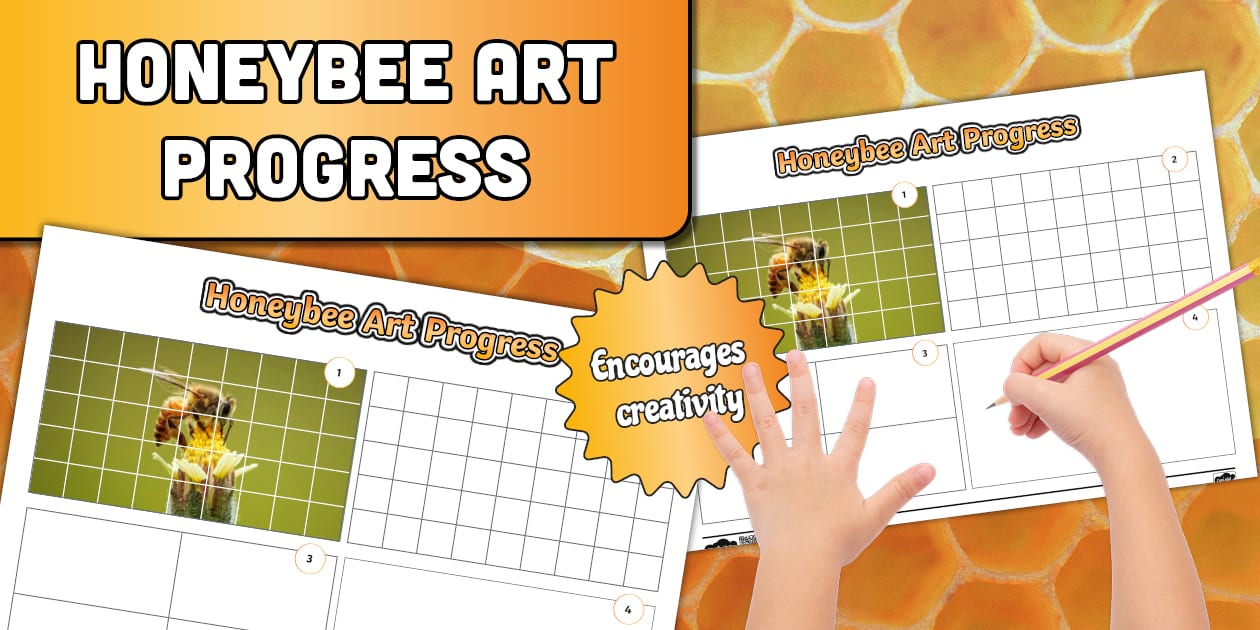 * NEW * Honeybee Art Progress Template