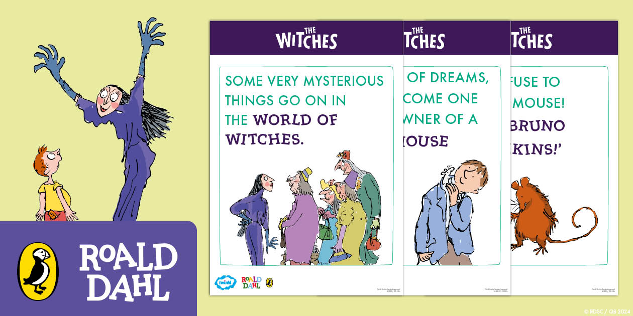 FREE! - The Witches: Display Posters (teacher made) - Twinkl