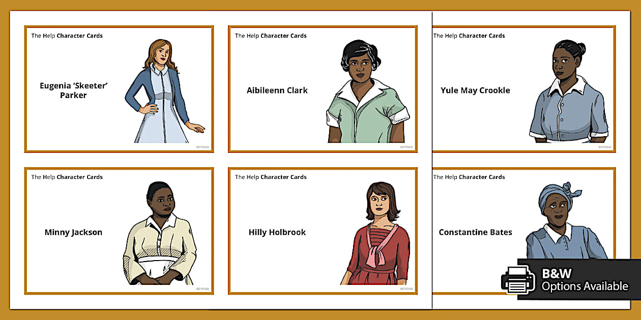The Help Character Cards (teacher made) - Twinkl