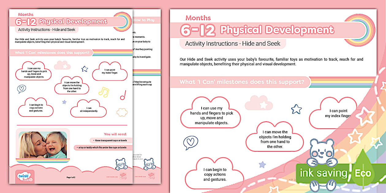 6-12 Months Physical Development Activity - Hide and Seek