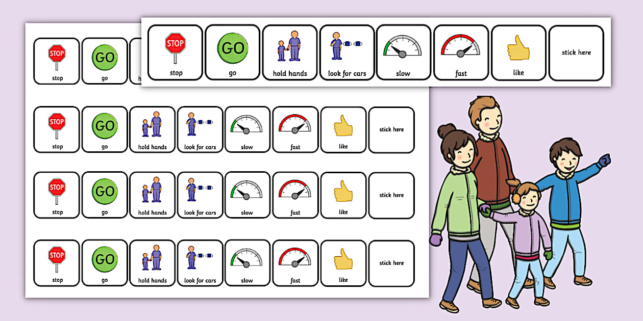 Going for a Walk AAC Bracelet Printable | Twinkl - Twinkl