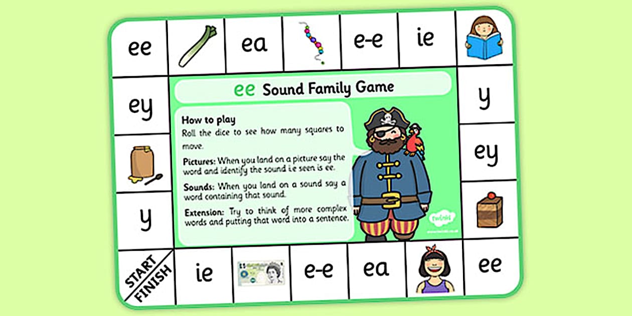 ee Sound Family Game (teacher made) - Twinkl