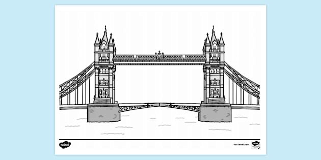 River Thames Colouring Sheet – London Activity for Children