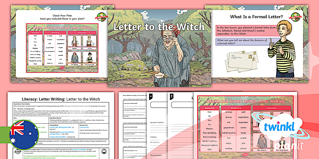 Year 3 Hansel and Gretel Letter Writing (2) Lesson - Twinkl