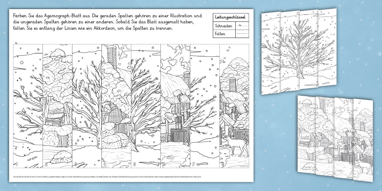 Winter - Agamograph (Teacher-Made) - Twinkl