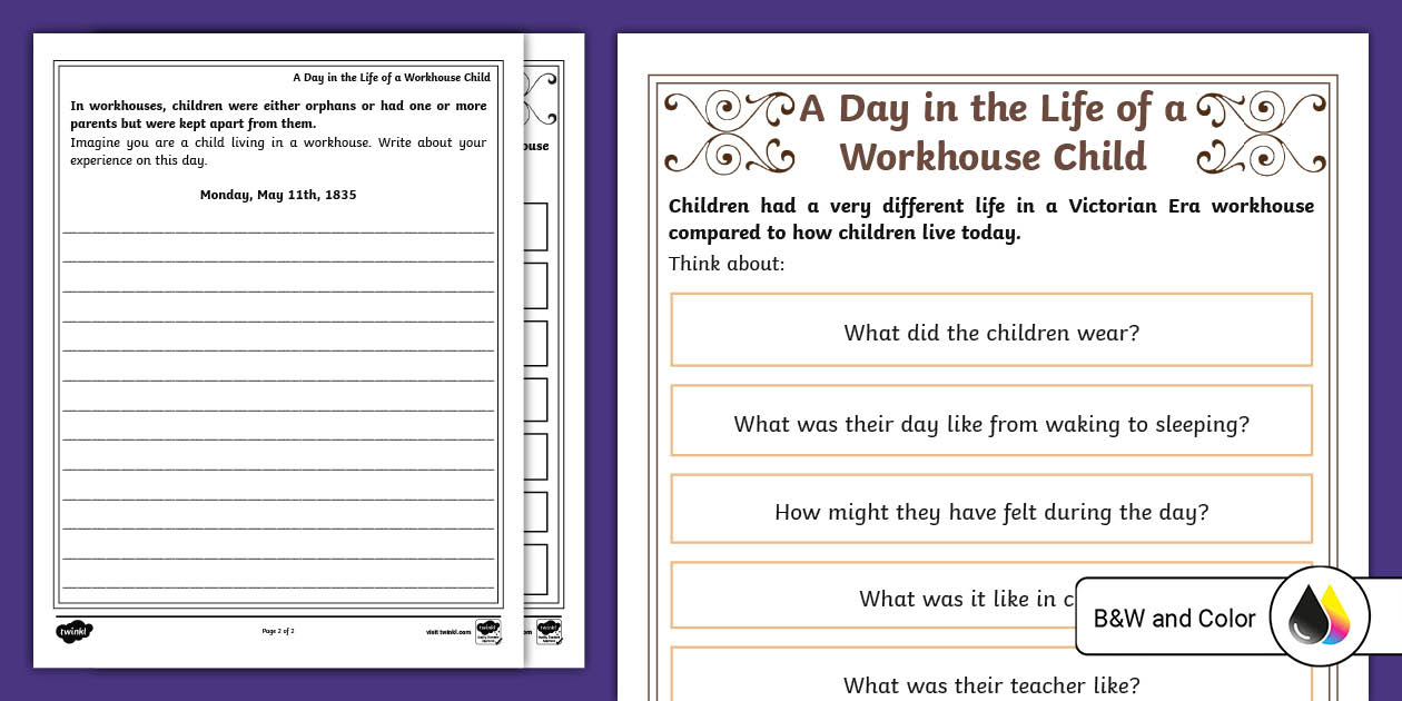 Victorian Era Diary Activity for 6th-8th Grade - Twinkl