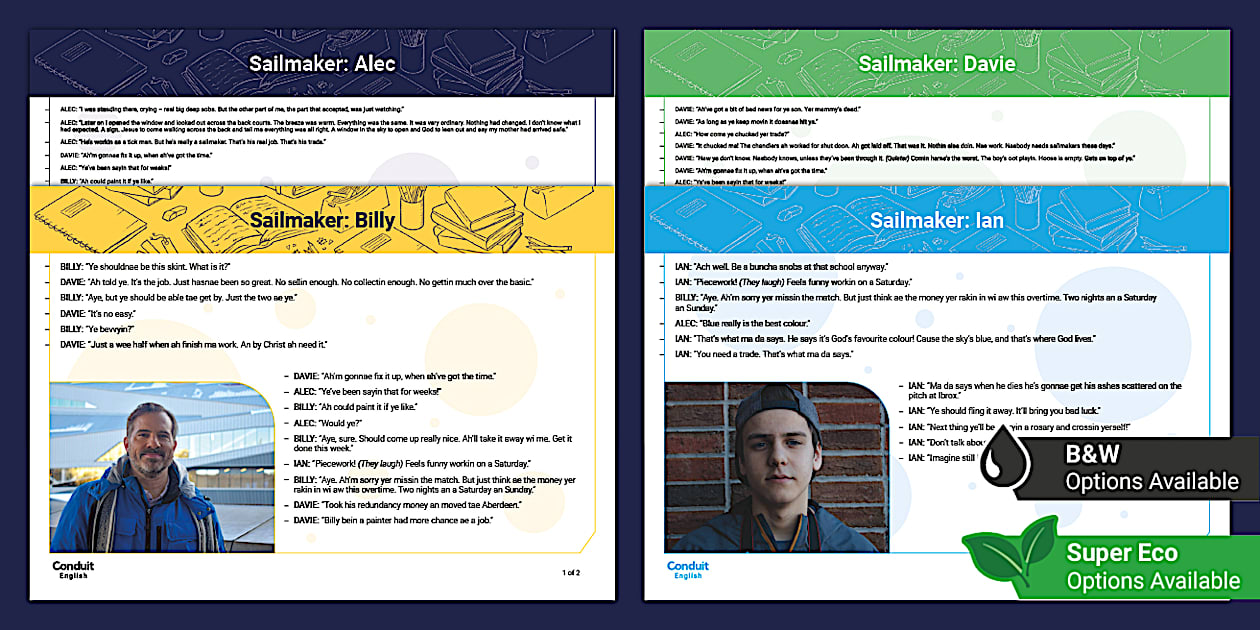 Sailmaker Character Posters (teacher made) - Twinkl