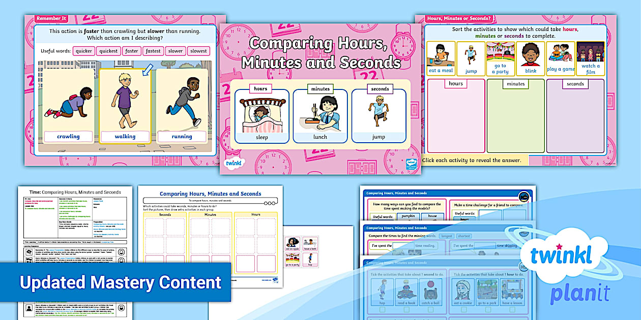 👉 Year 1 Understanding Time PlanIt Maths Lesson 2