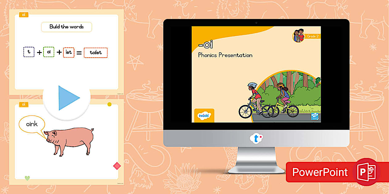 Grade 2 Phonics: -oi PowerPoint Presentation (teacher made)