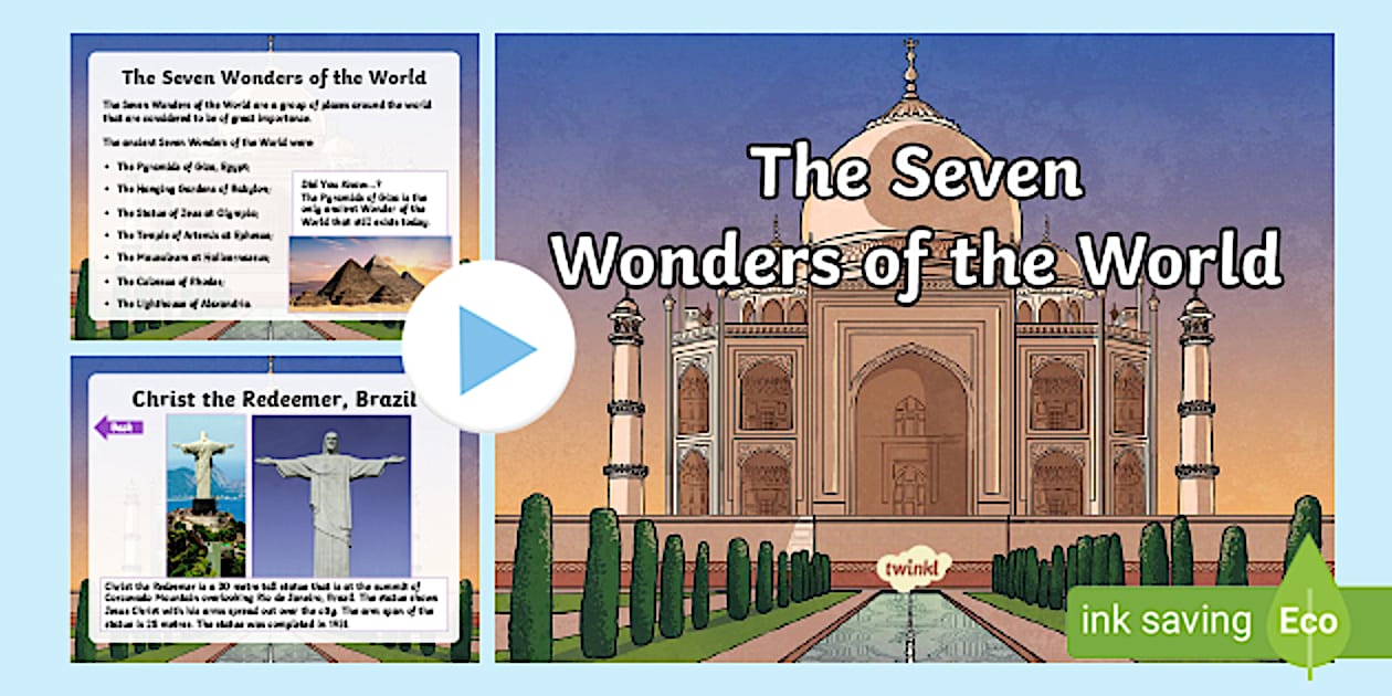 KS2 The Seven Wonders of the World PPT