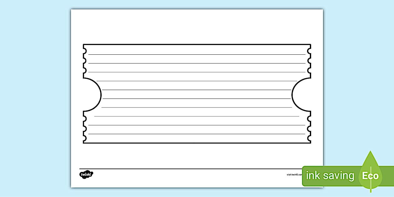 Blank Coupon Writing Template (teacher made) - Twinkl