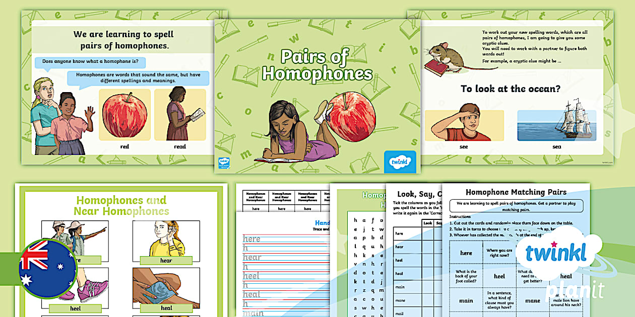 Year 3 Spelling: Homophones and Near Homophones Lesson 1