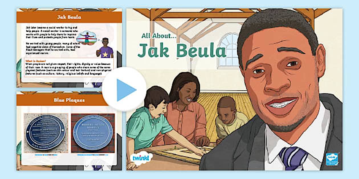 All About Jak Beula PowerPoint - Twinkl