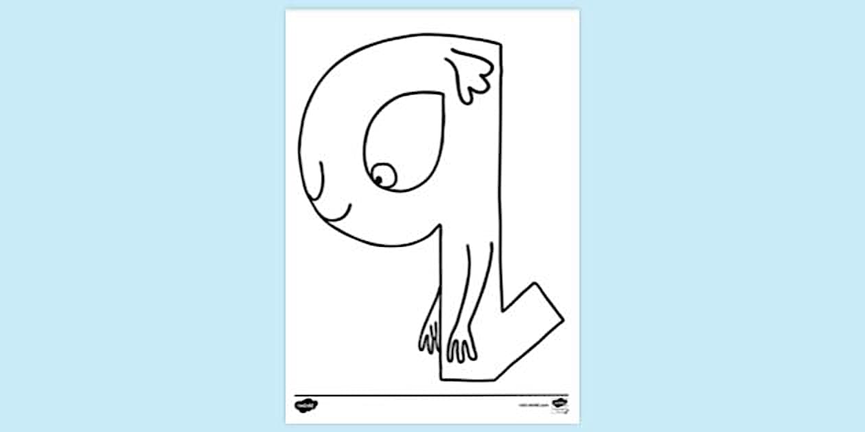 Free Printable Q Colouring Pages | Colouring Sheets - Twinkl