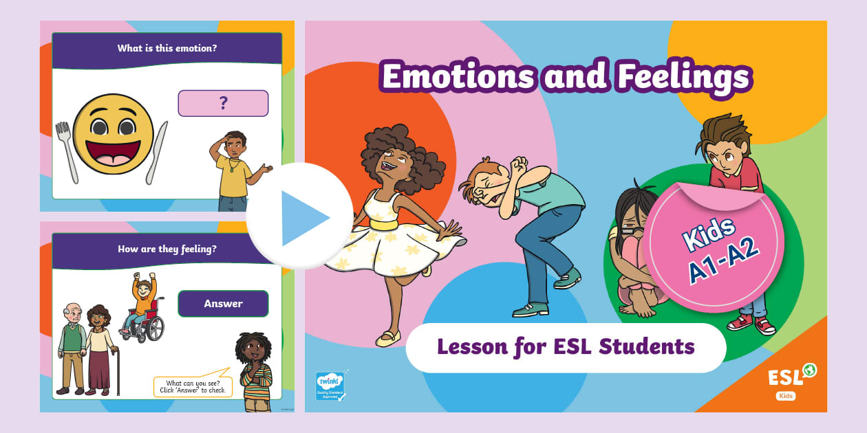 Twinkl ESL Emotions and Feelings Lesson (teacher made)