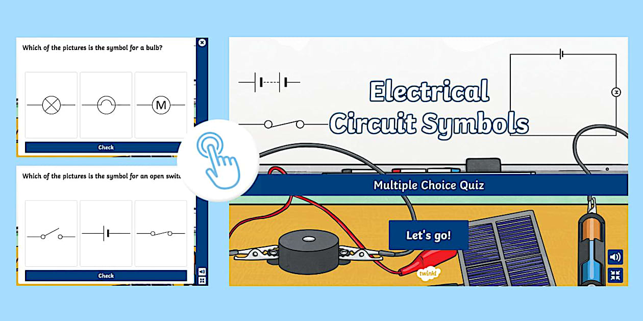 Electrical Circuit Symbols Interactive Multiple Choice Quiz