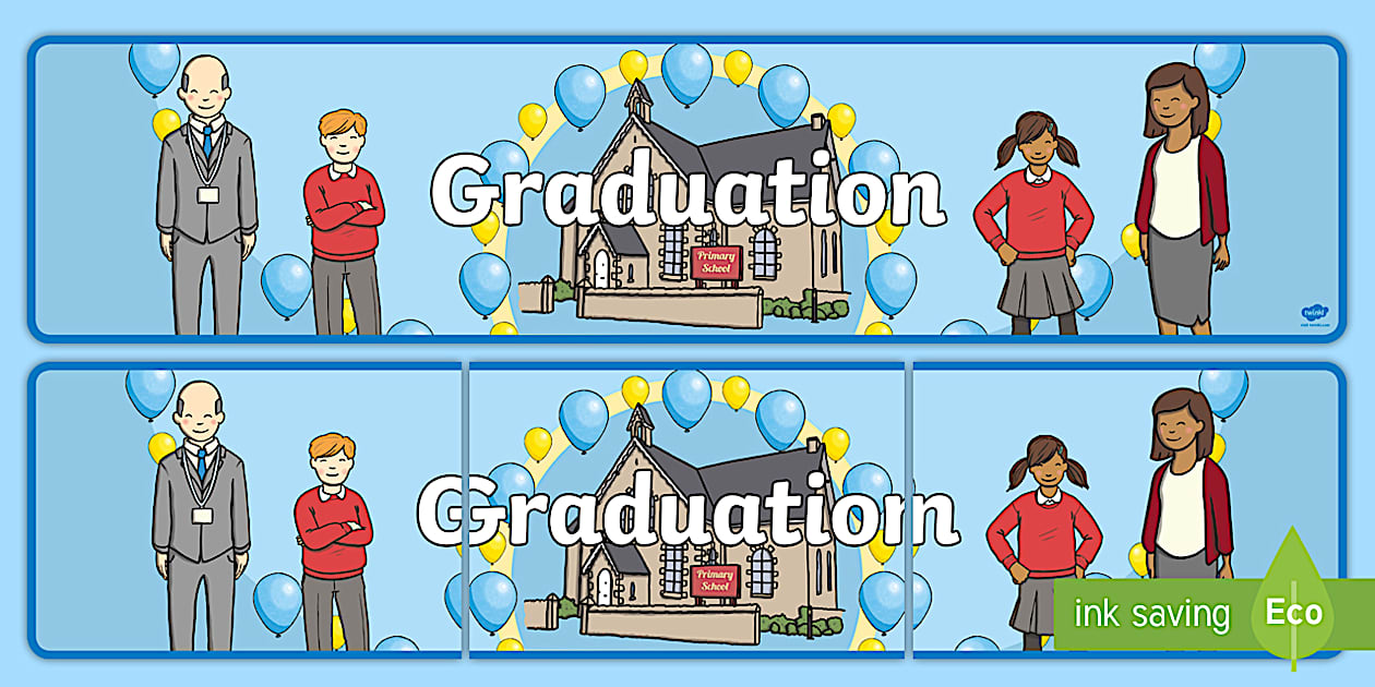 Cursive School Graduation Display Banner (teacher made)