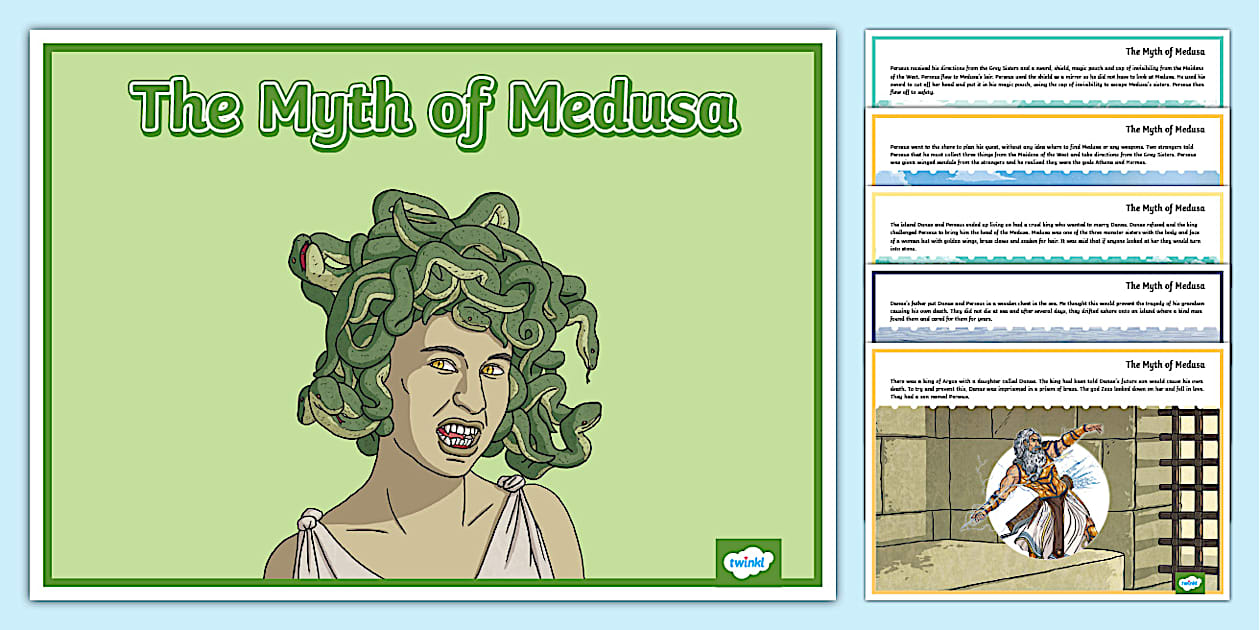 The Storyline of the Myth of Medusa Cards (Teacher-Made)