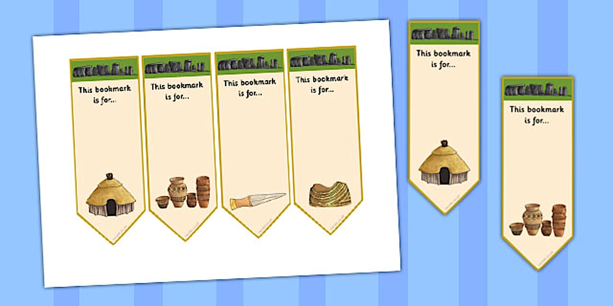 Black and White Bronze Age Bookmarks (teacher made) - Twinkl